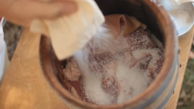 Preparing Salt Pork | Savoring the Past